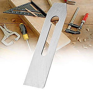 Bench Plane Blade, High-Carbon Steel Carpentry Woodwork Hand Planer Blade, Replacement Woodwork Planer DIY Tool - Silver White(Width-51MM)