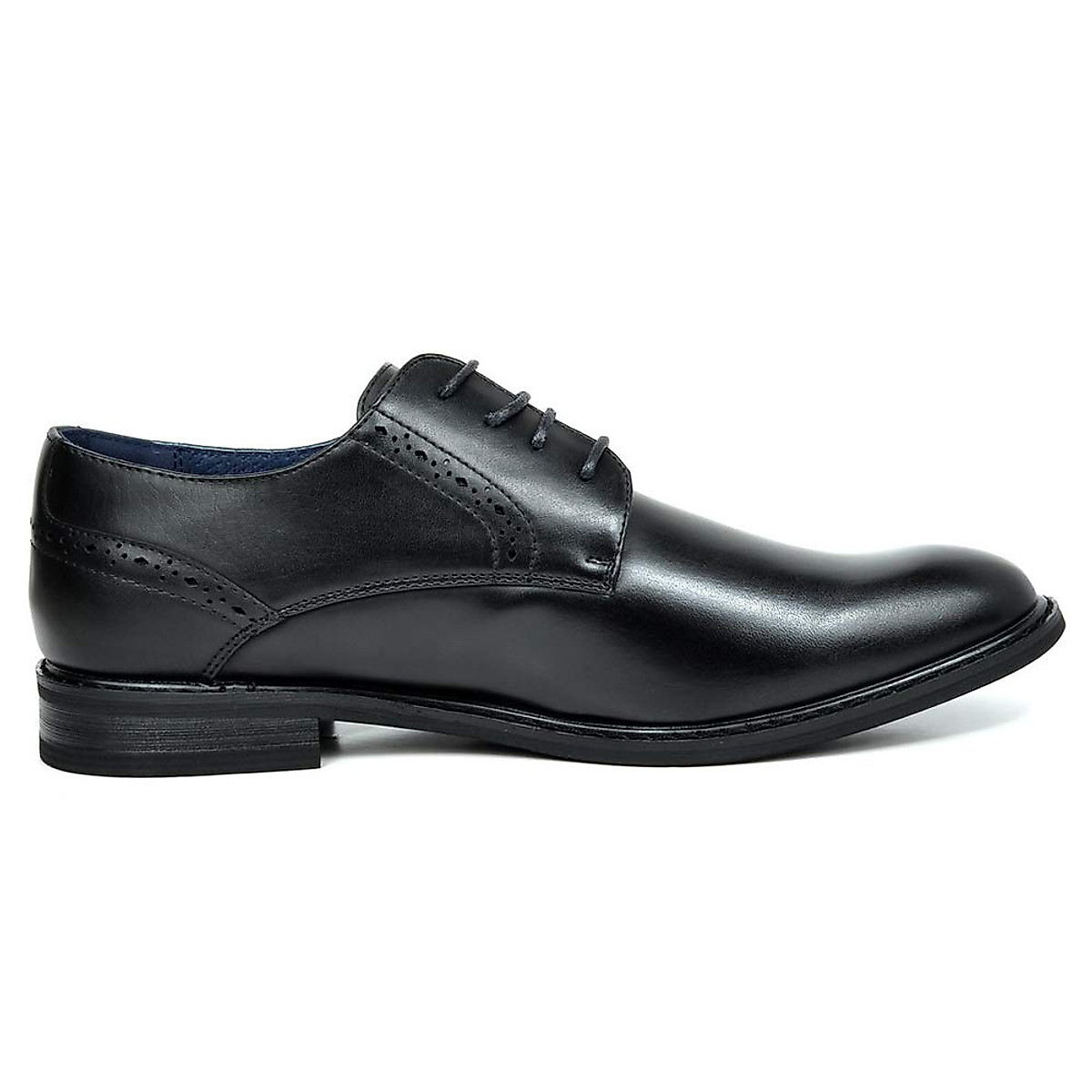 Bruno Marc Men's Prince-16 Black Leather Lined Dress Oxfords Shoes Size 9 M US