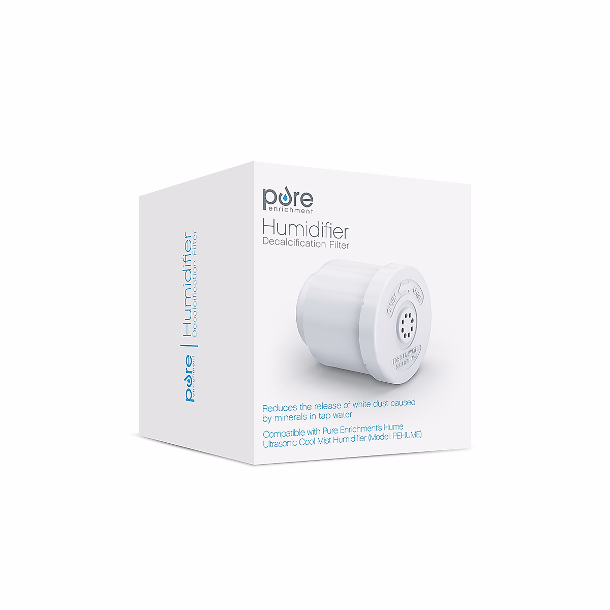 Humidifier Decalcification Cartridge Filter – Compatible with Pure Enrichment's Hume Ultrasonic Cool Mist Humidifier (Model: PEHUME)