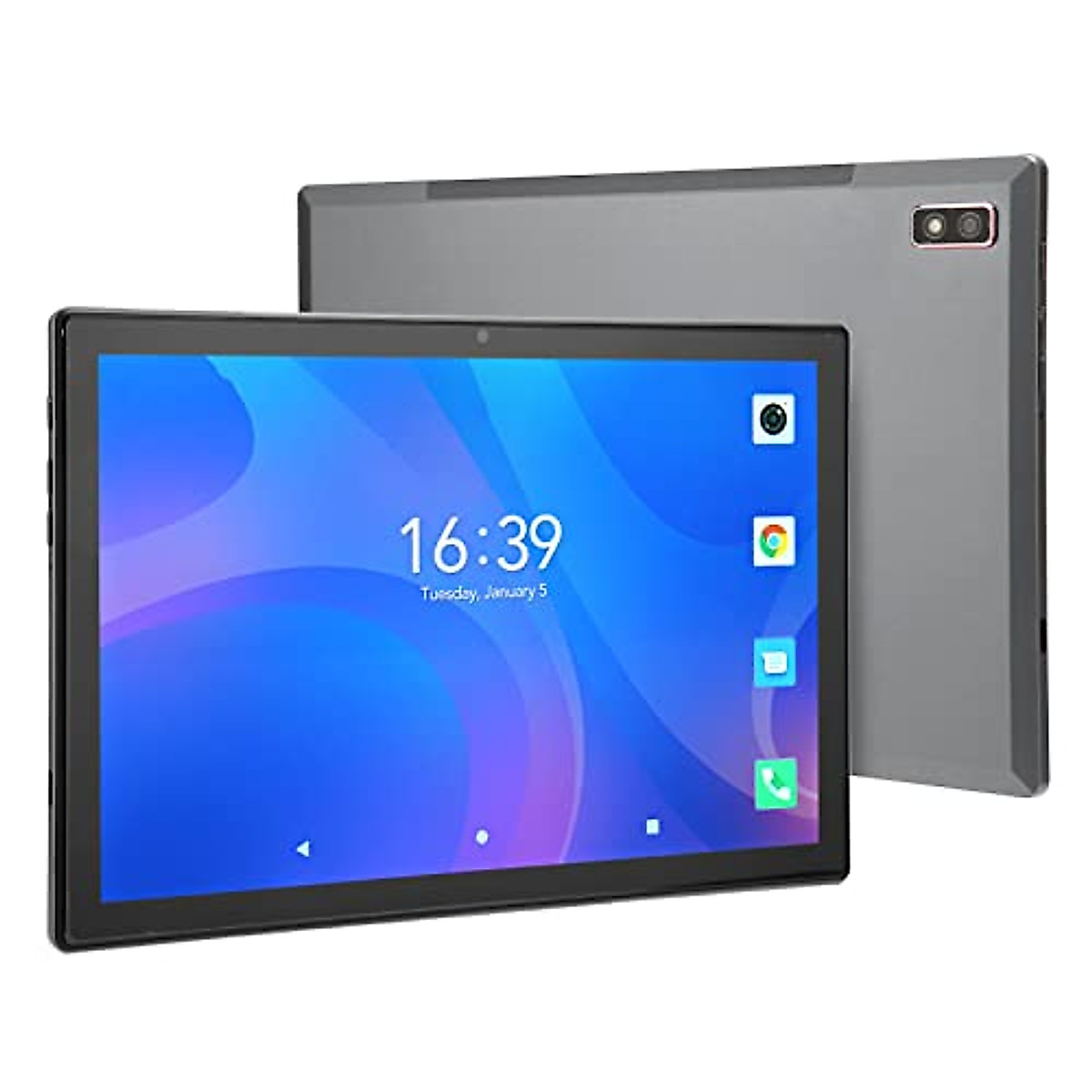 Honio 10.1 Inch Tablet, US Plug 100-240V 12GB RAM 256GB ROM Tablet PC 8MP Front 16MP Rear 12.0 (Iron Gray)
