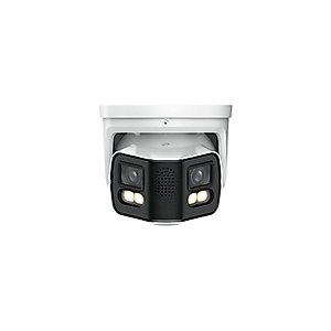 EmpireTech Security Camera Outdoor 4K Full-Color 2×4MP Dual-Lens 1/1.8" CMOS Smart Splicing IP POE Camera Outputs 180° Wide Angle, Two-Way Talk IPC-Color4K-T180 (White)