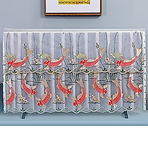 YIJIAFEIFEI Monitor Dust Cover for Indoor TV Soft Lace Outdoor Tv Cover with Front Flap LCD TV Dust Cover for Decorative(Size:40 inch)