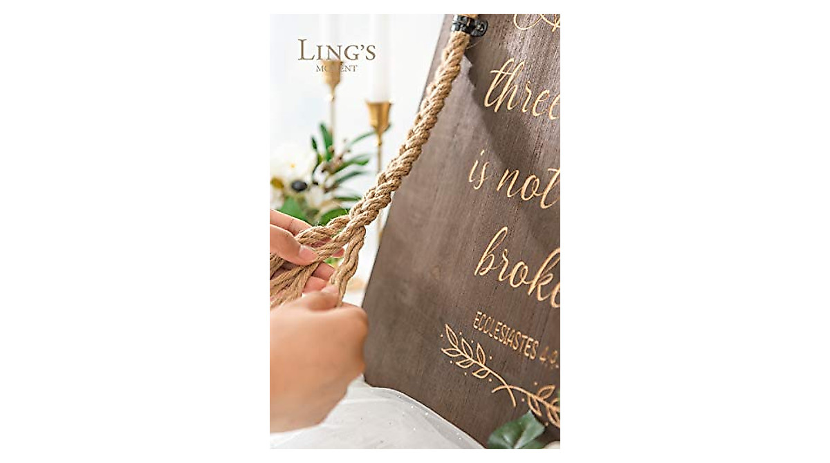 Ling's Moment Cord of Three Strands Wedding Sign – Spiritual Unity Decor