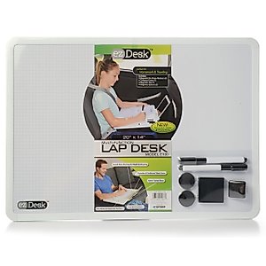 Fun Express EZDesk Magnetic Dry Erase Lap Desk with Graph Ruling, Tablet Dock and Accessories