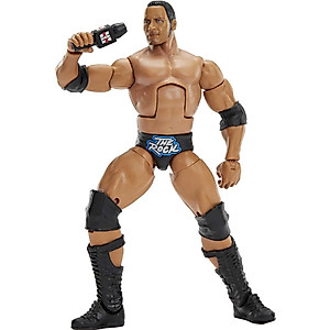 Mattel The Rock Top Picks Elite Collection Action Figure with Entrance Lantern, 6-inch Posable Collectible Gift for Fans Ages 8 Years Old & Up