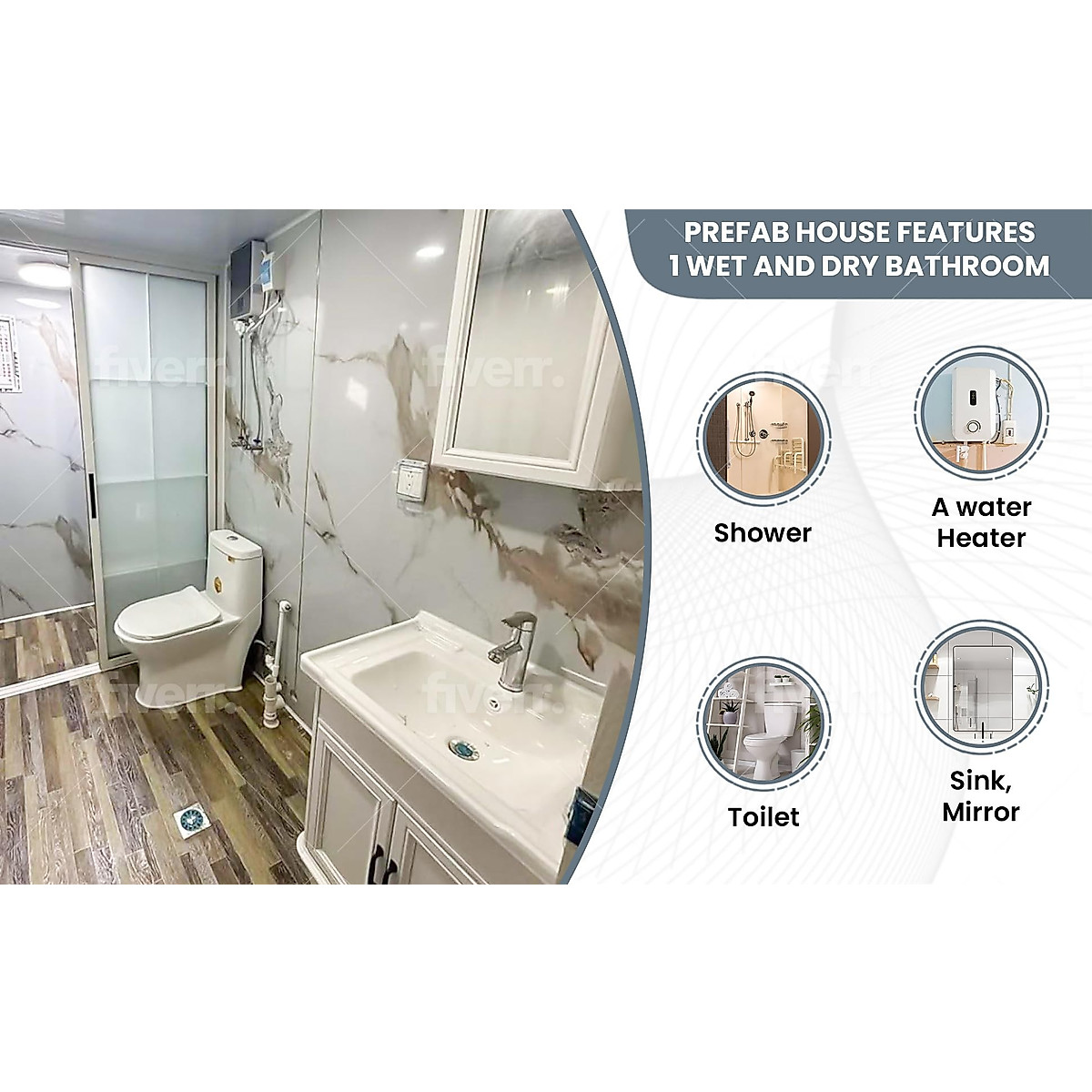 _20ft Expandable Container House | Prefab Expandable Foldable Homes | Portable Prefabricated 2 Bedroom, 1 Bath Living & Kitchen | Modular Steel Frame Home | Insulated and Easy Assembly [RED]