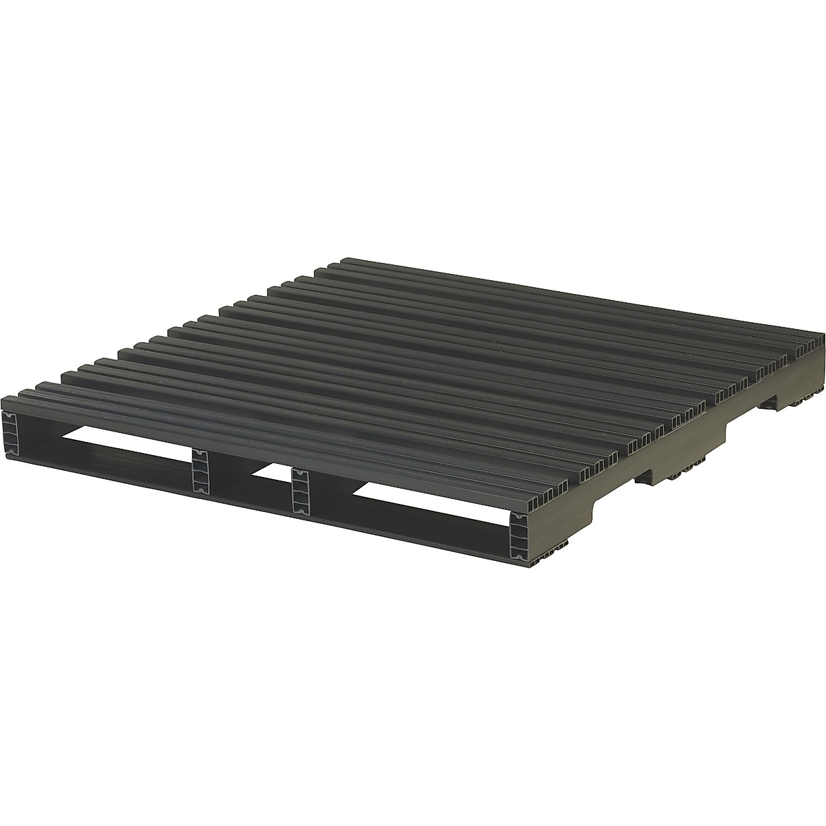 Jifram Extrusions Recycled Plastic Pallet with 4-Way Entry - 48in. x 48in. Model Number 05000125