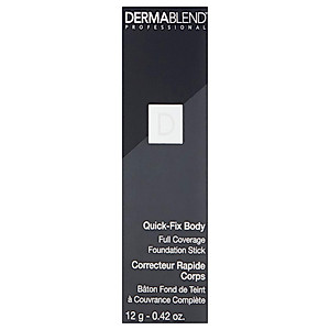 Dermablend Quick-Fix Body Makeup Full Coverage Foundation Stick, Water-Resistant Body Concealer for Imperfections & Tattoos, 0.42 Oz