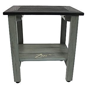 Zen Black Gray, Plastic Shower Bench, Shower Chair, Shower Seat, Shower Seats for Adults, Shower Bench, Shower Chair for Inside Shower, Bathroom Bench, Small Shower Chair, Bath Chair for Senio