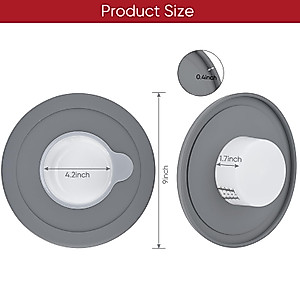 5 Quart Stainless Steel Mixer Bowl with Lid Compatible with Kitchenaid Artisan&Classic Series 4.5-5QT Tilt-Head Mixer,Mixer Bowl Cover to Prevent Spilling of Ingredients