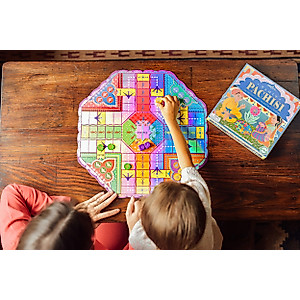 eeBoo: Fancy Pachisi Board Game, Develops Counting and Patience Skills for Children, an Ancient Game, for 2 to 4 Players, Perfect for Ages 6 and up
