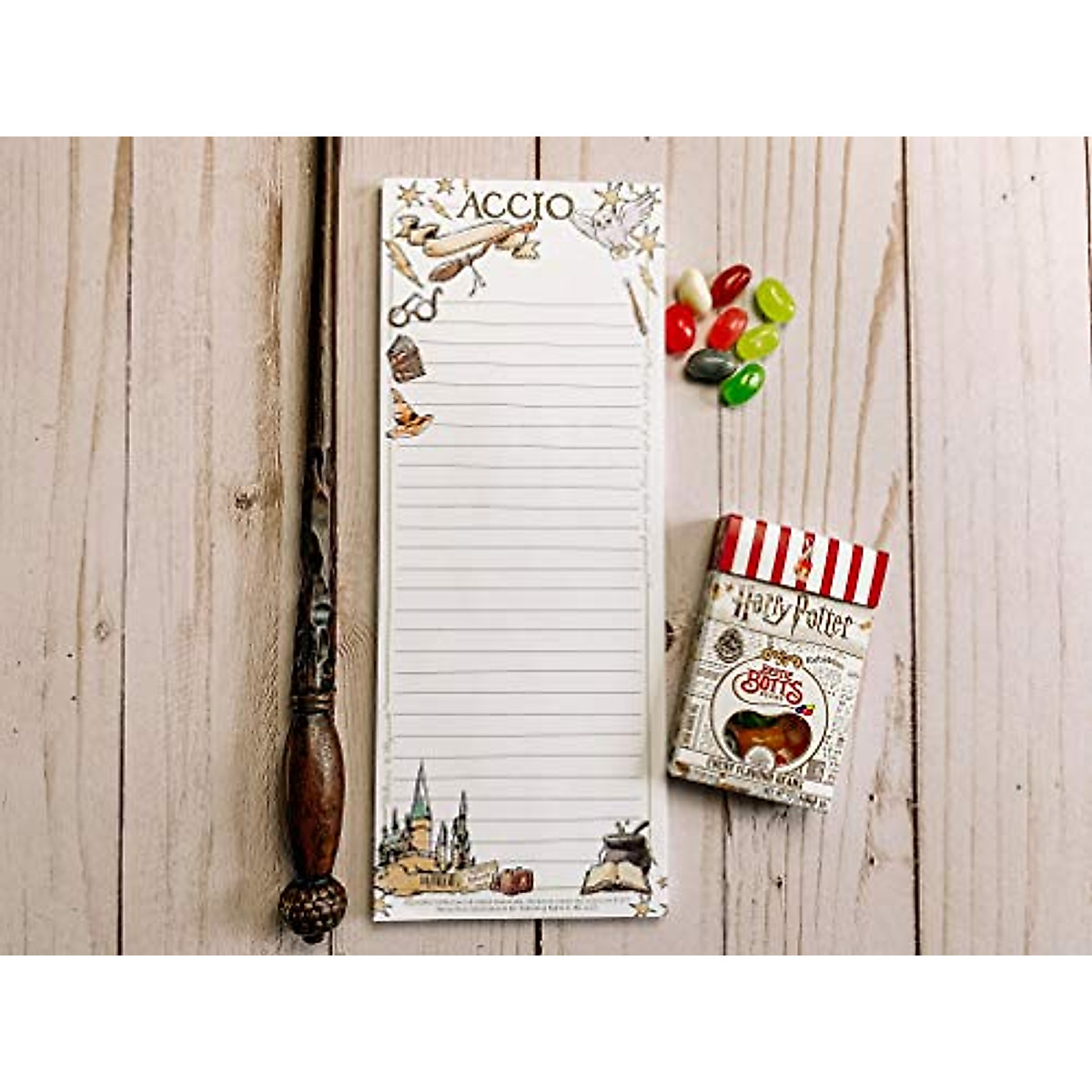 Conquest Journals Harry Potter Magnetic Notepad for Grocery List, To-Do List, Reminders - 9"x3.5", 50 Sheets