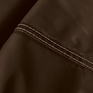 Classic Accessories Madrona Rainproof 72 Inch Patio Bistro Table & Chair Set Cover,Dark Cocoa