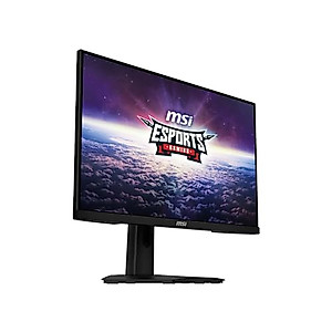 MSI 24” FHD (1920 x 1080) Non-Glare with Super Narrow Bezel 170Hz 1ms 16:9 HDMI/DP G-sync, Ready IPS Gaming Monitor (G244F), Black