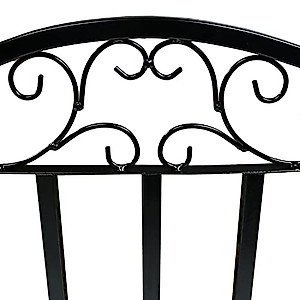 Sunnydaze 2-Foot Firewood Log Rack - Indoor/Outdoor Black Powder-Coated Steel Decorative Fireplace Wood Storage Holder