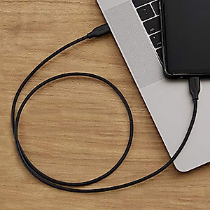 Amazon Basics Fast Charging USB-C to USB-C2.0 Cable (USB-IF Certified), 60W - 3-Foot, Black