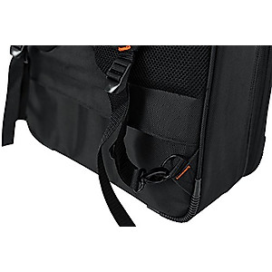 Gator Club Series DJ Backpack with Adjustable Interior and Bright Orange Lining Fits 27" Controllers (G-CLUB-CONTROL-27BP)