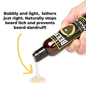 BEERDS Beard Wash (4 oz) Boosted by Hops - Cleanses, Restores, Delivers Antioxidants, Key Nutrients, Made in USA (Vanilla Birch)