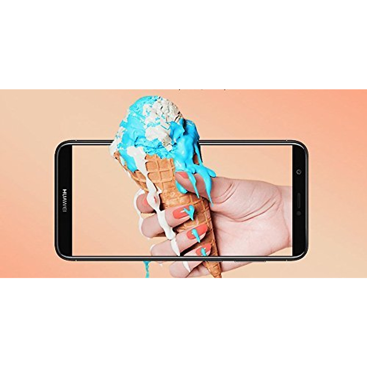 Huawei P Smart (32GB) 5.6" Fullview Display & Dual Camera's, 4G LTE Dual-SIM Factory Unlocked w/ Fingerprint Scanner FIG-L23 International Model, No Warranty (Black)