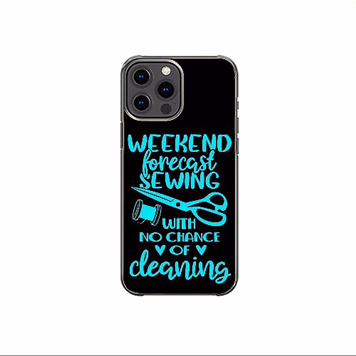 Weekend Forecast Sewing With No Chance Of Cleaning Sarcastic Funny Pattern Art Design Anti-Fall and Shockproof Gift iPhone case (iPhone XR)