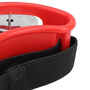 Tambourine Cajon Box Drum, Bearable Elliptical Cajon Box Drum, Crisp Easy To Take On and Off for KTV Band(red)