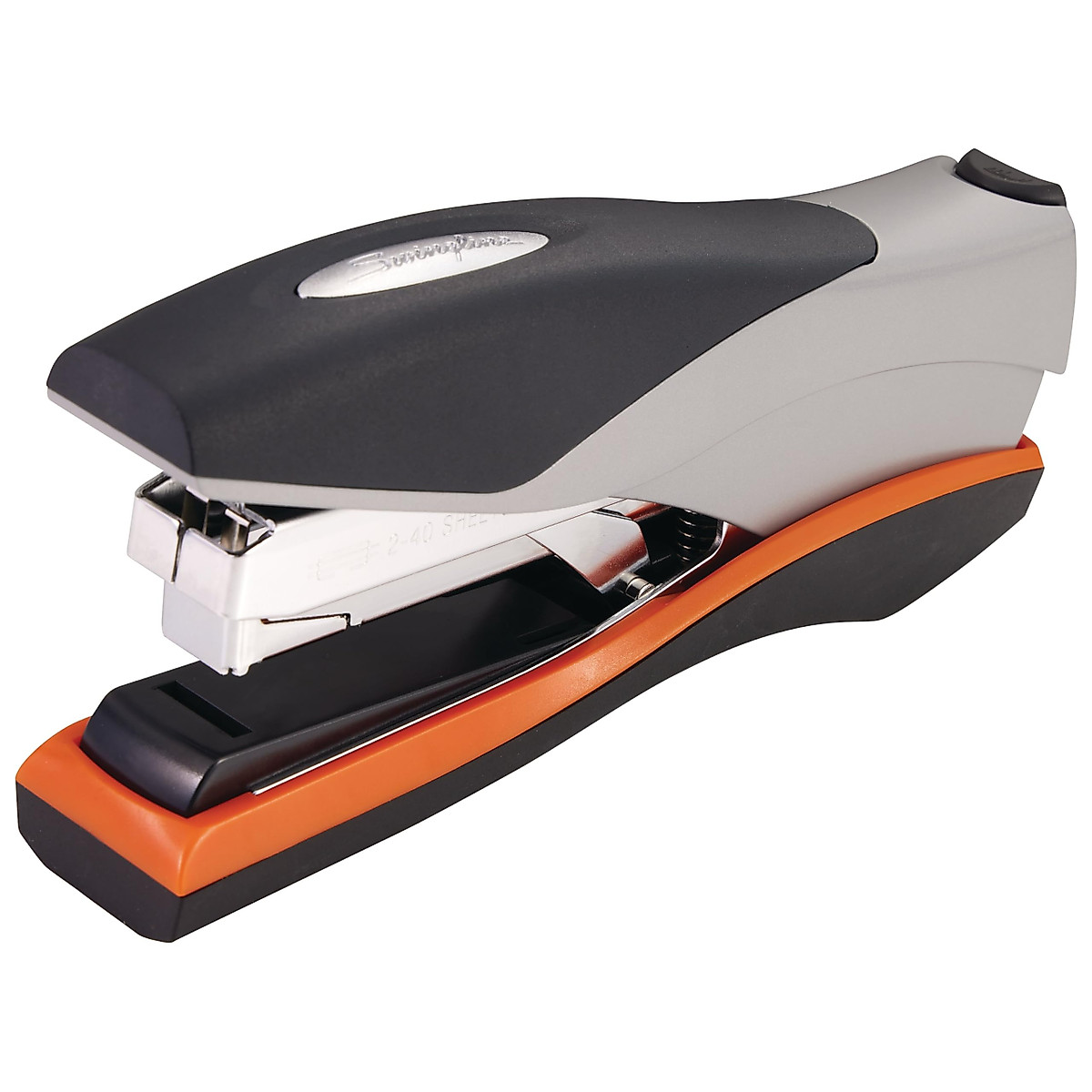 Swingline Stapler, Optima 40, Full Strip, Desktop Stapler, 40 Sheet Capacity, Reduced Effort Stapler for Office Desk Accessories and Home Office Supplies, Orange/Silver/Black, Full Size (87845)