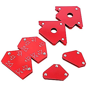 VILLCASE 12 Pcs Locator Welding Magnets Magnetic Angle Corner Holder Metal Stand Welding Magnet Holder Metal Bracket Magnetic Welding Positioner Work Right Angle Iron Welding Clip