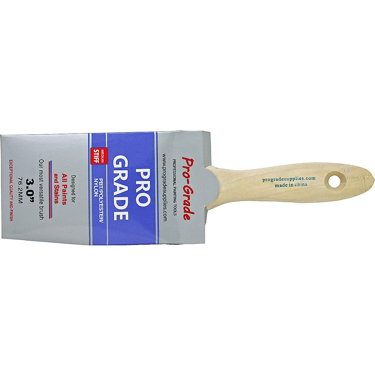 12PK 3 inch Flat Brush Premium Wall/Trim House Paint Brush Set for Professional Painter and Home Owners Painting Brushes for Cabinet Decks Fences Interior Exterior & Commercial Paintbrush.