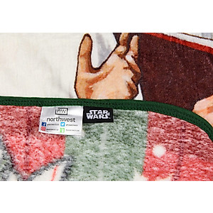 NORTHWEST Star Wars Holiday Chorus Carolers Plush Throw Blanket 46" x 60" (117cm x 152cm)