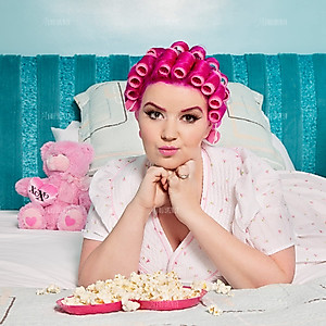 AUEAR, 12 PCS Self Grip Curlers Rollers Salon Hairdressing Holding DIY Hair Styling Curling Tools for Women Men