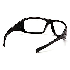 Pyramex Safety-SB5610D Goliath Safety Eyewear, Black Frame, Clear Lens