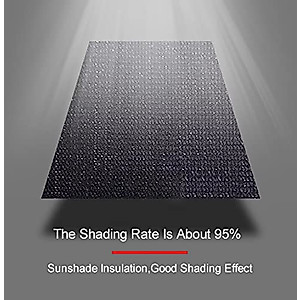 TOTOZAKUL Shade Cloth - Garden Mesh Netting Black-7x7 FT,with Grommets Outdoor Sun Cover for Pergola Patio Plants Greenhouse Chicken Coop Shading Rate 70-90% Sunblock Net Patio,Shade Sails Lawn