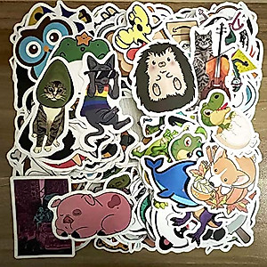 300Pcs Animal Stickers Pack, Cute Waterproof Vinyl Stickers for Water Bottle, Skateboard Stickers for Teens, Srapbook, Notebook, Laptop, Luggage, Phone Case, Adults Gifts, Cute Aesthetic Stickers