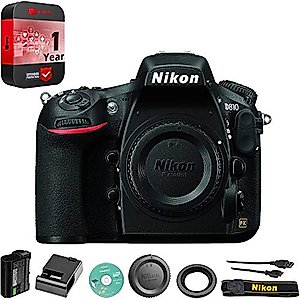 Nikon D810 36.3MP 1080p FX-Format DSLR Camera (Body Only) 1542B + One Year Extended Warranty - (Renewed)