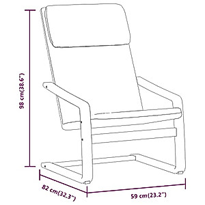 vidaXL Black Fabric Relaxing Chair - Durable polyester upholstery with solid birch wood frame for stability - Comfortable thick padding - Ideal for home, office and restaurant use