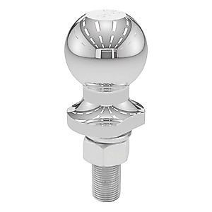 CURT 40018 Chrome Trailer Hitch Ball, 3,500 lbs, 2-Inch Diameter, 3/4 x 2-1/8-Inch Shank