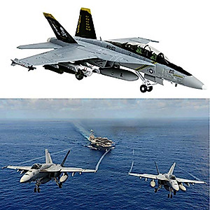 HANGHANG 1/100 Scale F/A-18 Hornet Strike Fighter Plane Metal Fighter Military Model Diecast Plane Model for Collection or Gift