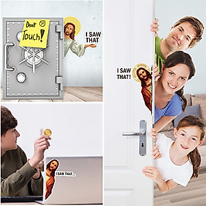 8 Pieces I Saw That Sticker PET Stickers Car Decals Funny for Car Vehicle Truck Window Laptop Water Bottle Bumper Skateboard Computer Backpack Supplies, 4 Styles(3 Inch, 6 Inch)