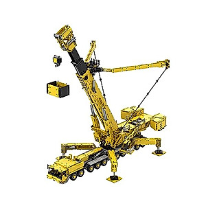 Super Large RC Crane for Technic Liebherr LTM 11200 Crane, 2023 New Version 8528 Pieces Exclusive Custom Engineering Crane MOC Building Set with 14 Motors, Compatible with Lego