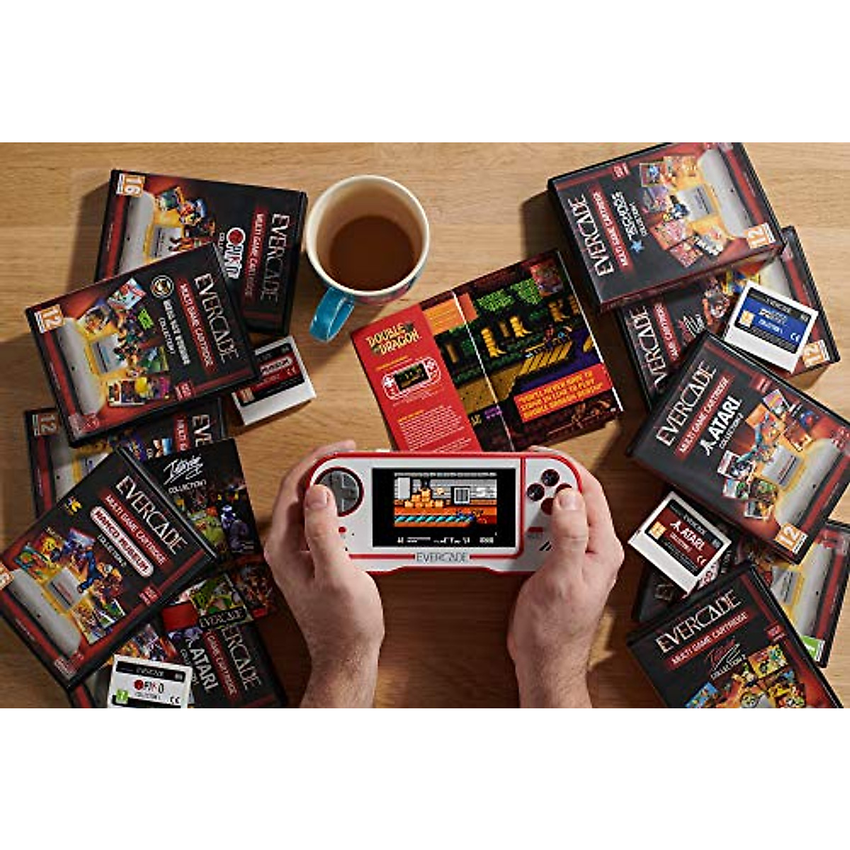 Evercade Premium Pack [EU] Includes 3 Cartridges: Atari Volume 1, Namco Museum Volume 1, and Interplay Volume 1