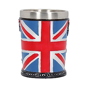 Nemesis Now B4126M8 Iron Maiden Shot Glass 7cm Blue, Resin w/Stainless Steel Insert