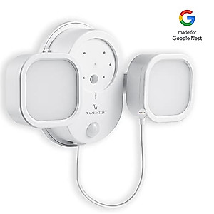 Wasserstein 3-in-1 Floodlight, Charger, and Mount for Google Nest Cam Outdoor or Indoor, Battery - Made for Google Nest (Camera NOT Included)