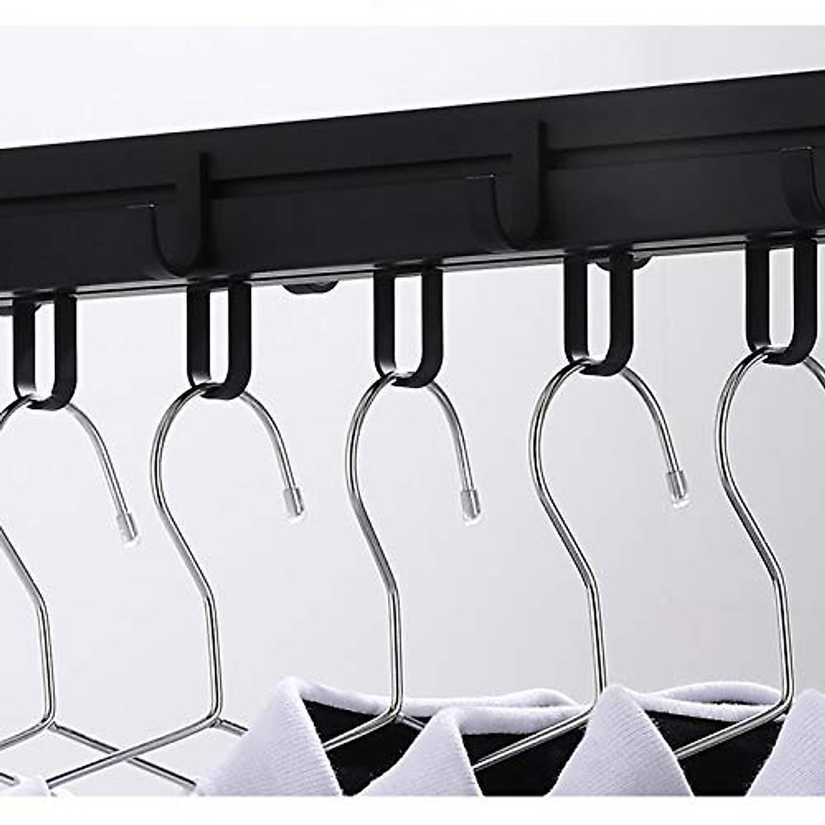 EAFTOS Wall Mounted Drying Rack for Laundry Retractable Fold Away Multifunctional Clothes Hanger Laundry Bathroom and Bedroom (Color : Silver, Size : 95x17.6cm)