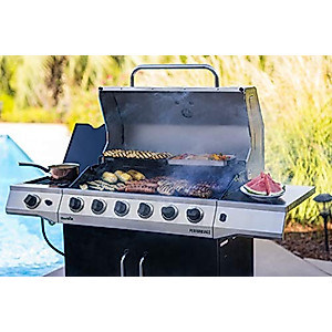 Char-Broil 463229021 Performance 6-Burner Cabinet-Style Liquid Propane Gas Grill, Stainless/Black