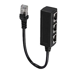 Network Splitter Adapter Network Adapter Ethernet Splitter, thernet Cable Adapter, for Router TV Box