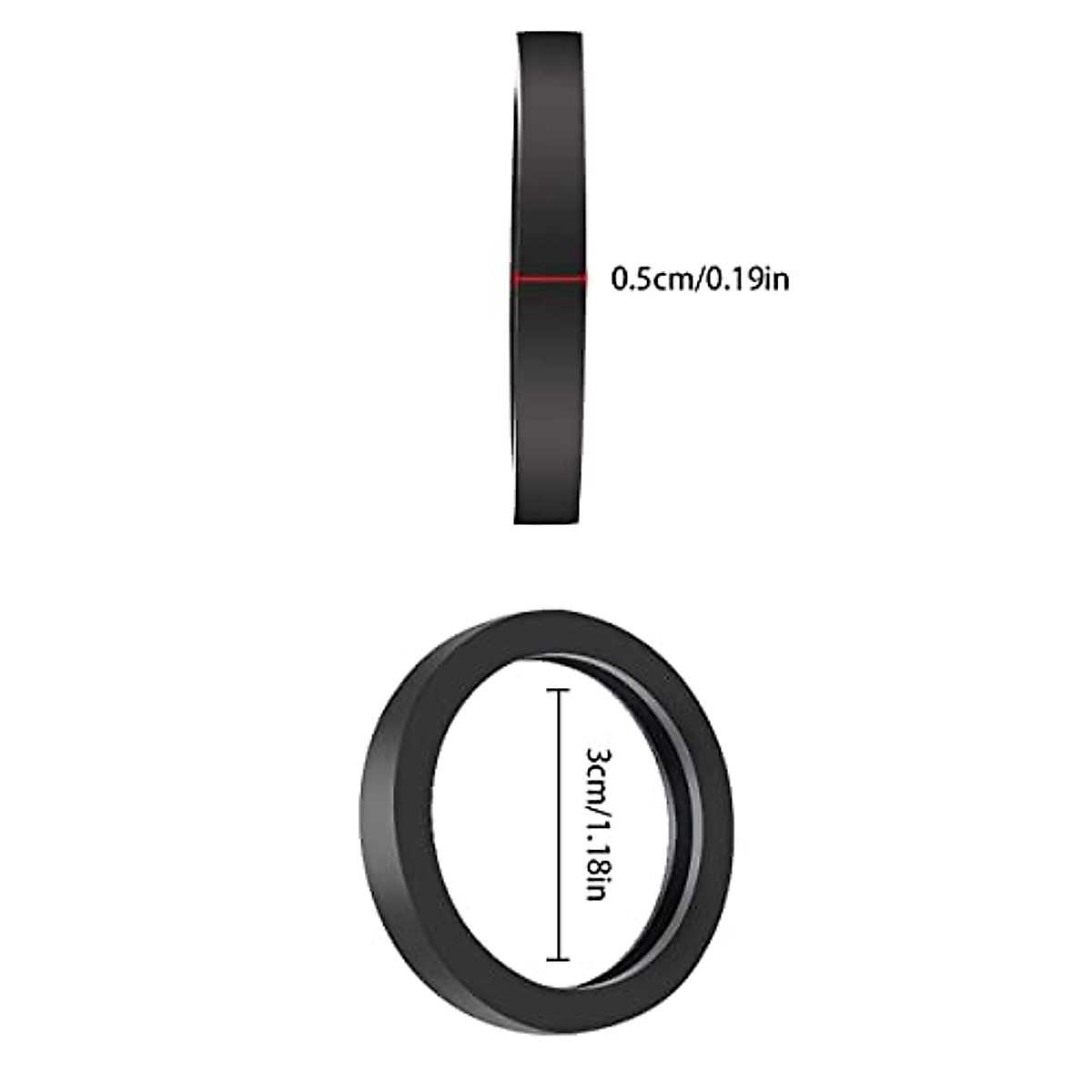 (12 Pack) Gas Can Spout Replacement Rubber Gaskets Can Gaskets Spout Gaskets Fuel Jug Washer Seals Sealing Rings Gaskets Compatible with Most Gas Can Spout