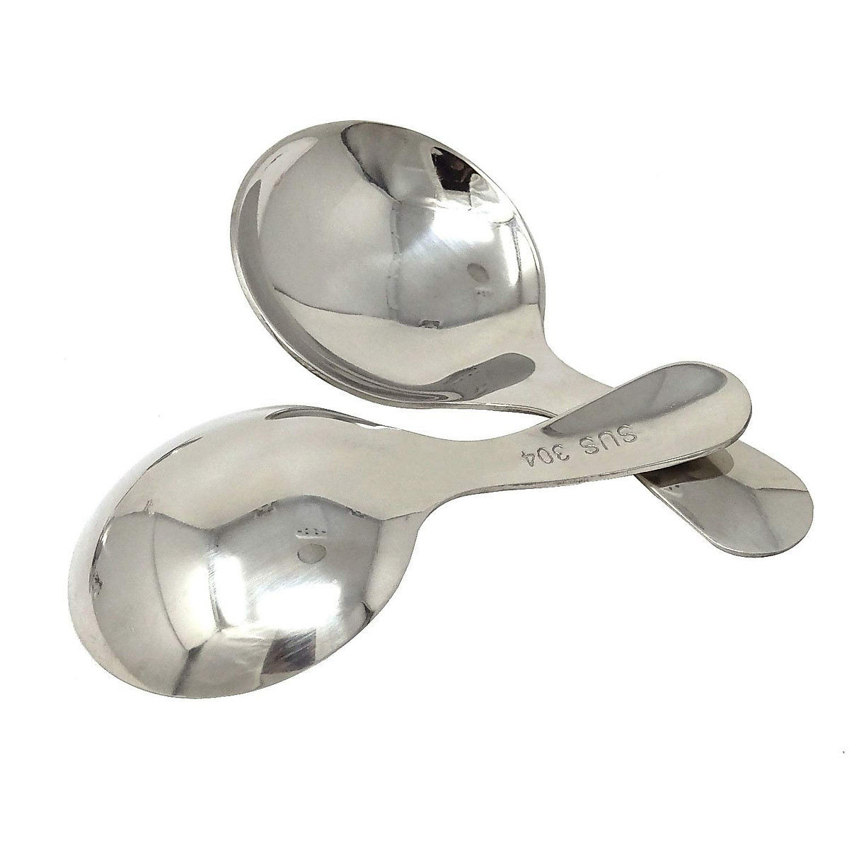 Honbay 4PCS Stainless Steel Short Handle Spoon for Salt Condiments Dessert Tea Coffee (silver)