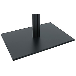 Displays2go CLRLECBNDB Floor Standing Speaking Podium, Slanted Top, Quick Assembly, Black