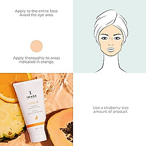 IMAGE Skincare, VITAL C Hydrating Enzyme Masque, Brightening Facial Mask with Vitamin C and Hyaluronic Acid, 2 oz