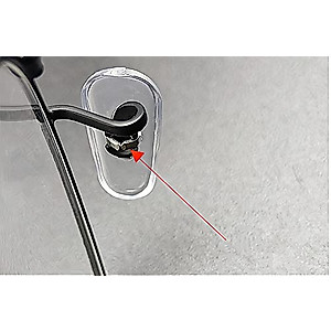 Sunglass Nose Pads,BEHLINE Replacement Clip-on Eyeglasses Nose Piece Soft Glasses Nose Bridge Pads Anti-Slip Nose Guards Repair Kits Parts for Sunglass/Eyeglass and Eyewear Frames(Clear)